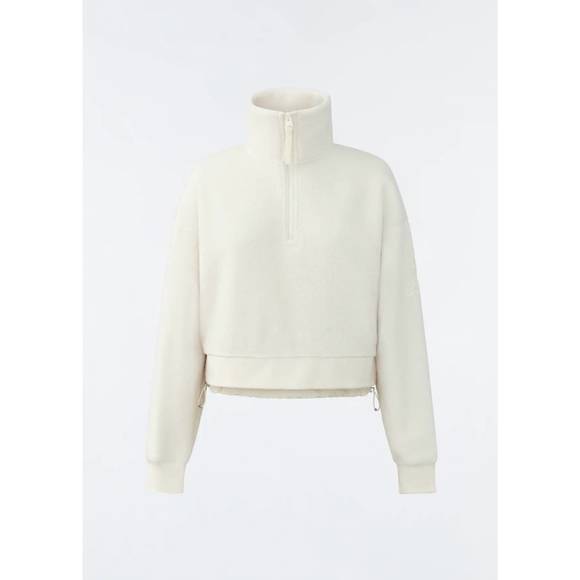 Mackage | Sweaters | New Mackage Monroe Teddy Fleece Pullover In Cream | Poshmark